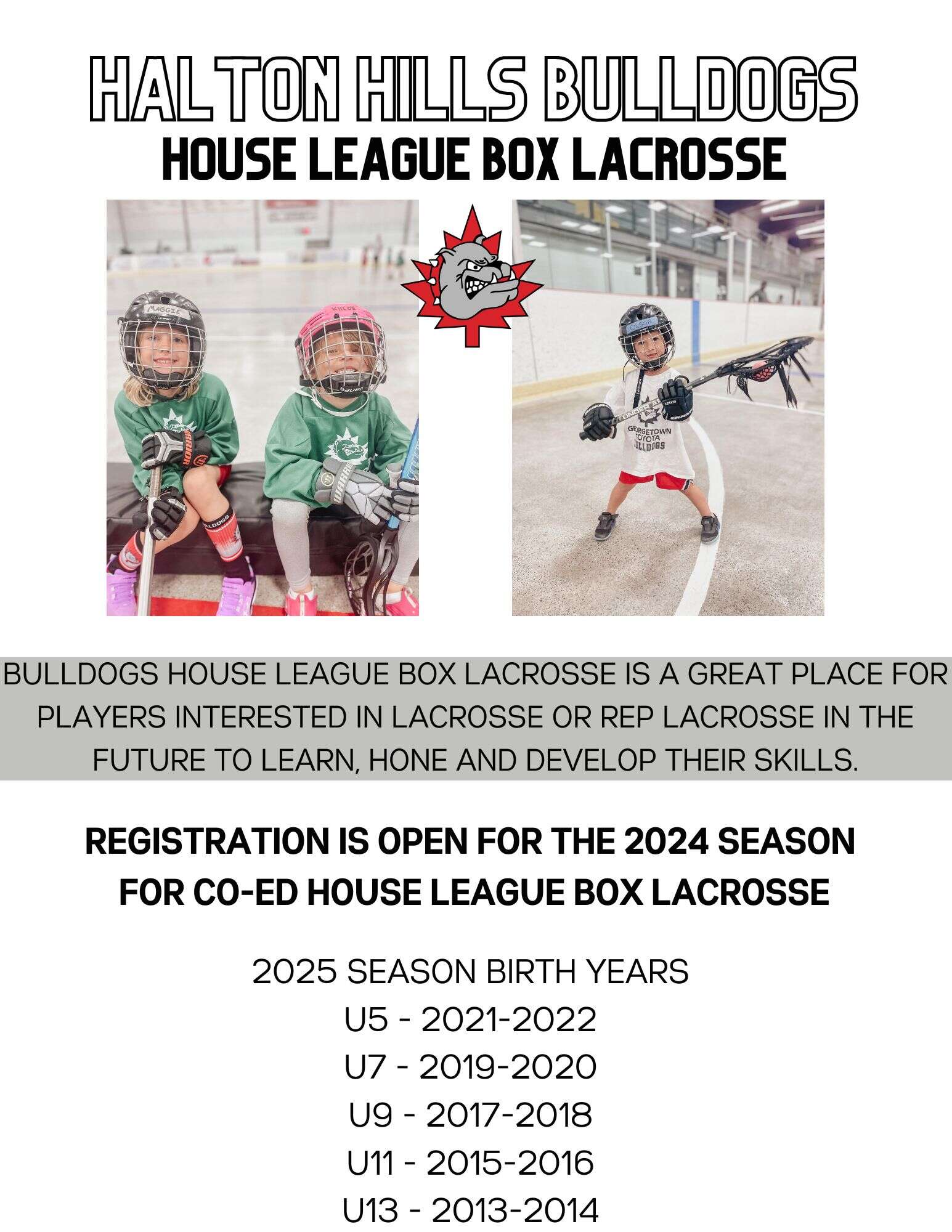 Co-Ed House League Box (Halton Hills Minor Lacrosse Association)